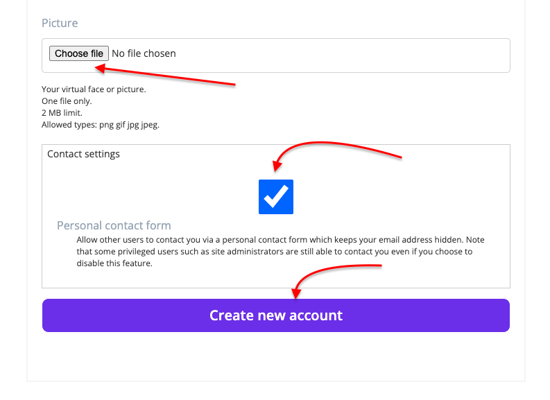 On user register page, Picture - Choose file button is not align center ... On user register page, Picture - Choose file button is not align center ...